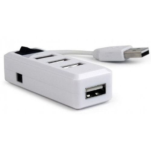 UHB-U2P4-21 Gembird USB2.0 4-port HUB, sa prekidacem, white