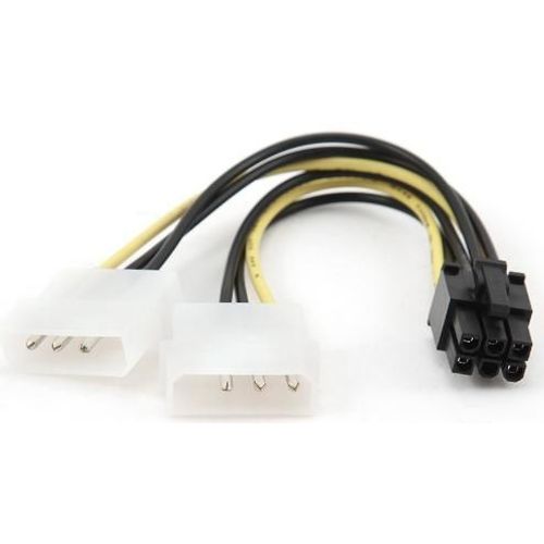 CC-PSU-6 Gembird Internal power adapter Molex - 6-Pin for PCI express video cards 15cm