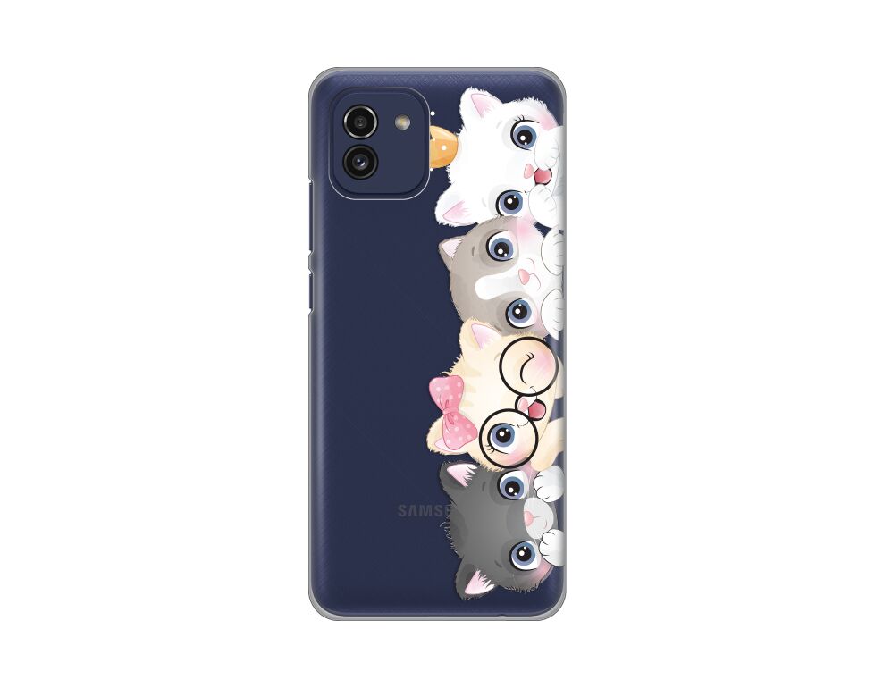 Silikonska futrola PRINT Skin - Samsung A035 Galaxy A03 Cats