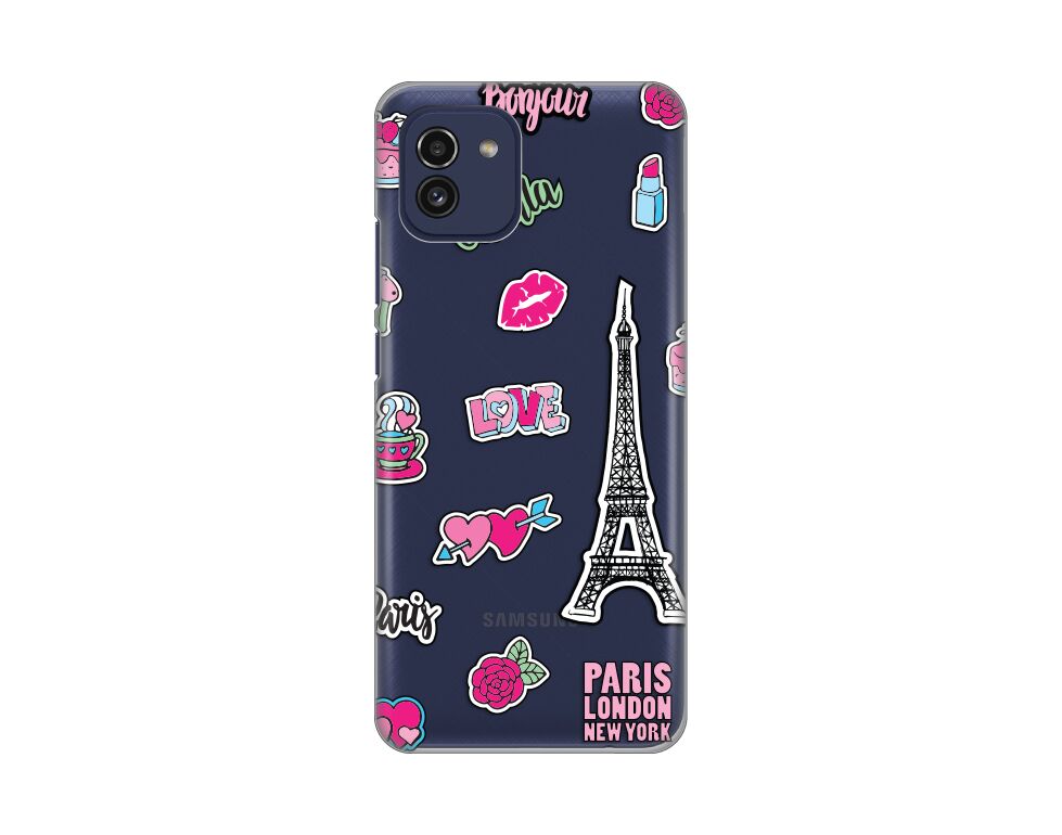 Silikonska futrola PRINT Skin - Samsung A035 Galaxy A03 Love Paris