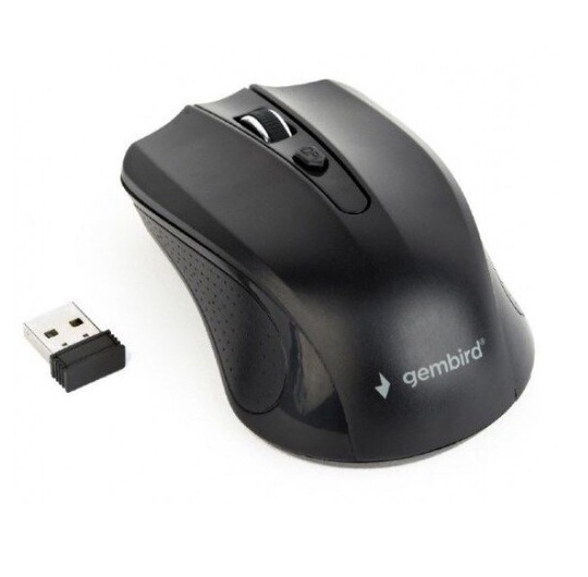 Gembird MUSW-4B-04 bežični miš 2,4GHz optički USB 800-1600Dpi black 99mm