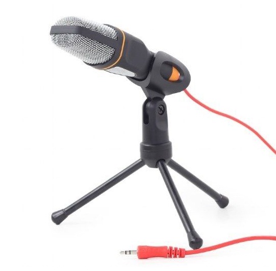 Gembird MIC-D-03 mikrofon sa tripodom 3,5mm black