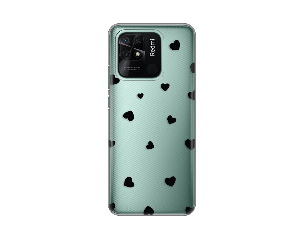 Silikonska futrola PRINT Skin - Xiaomi Redmi 10C Hearts