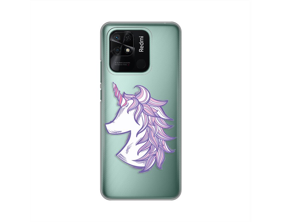 Silikonska futrola PRINT Skin - Xiaomi Redmi 10C Purple Unicorn