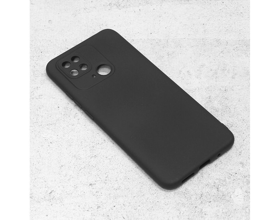 Silikonska futrola Teracell Giulietta - Xiaomi Redmi 10C mat crna