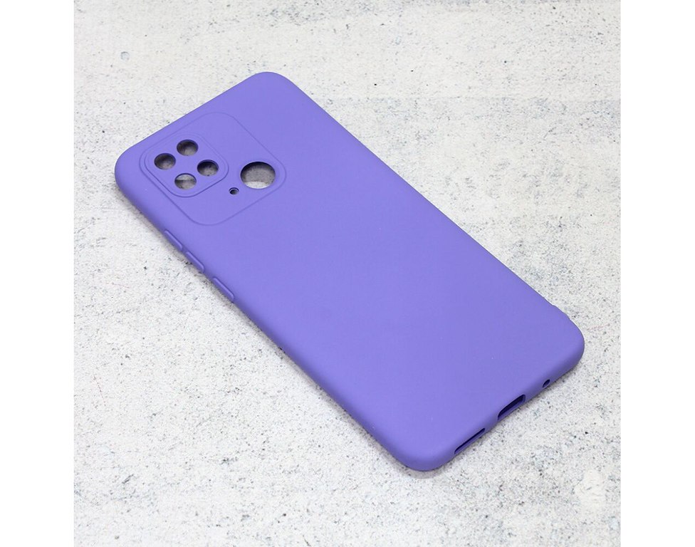 Silikonska futrola Teracell Giulietta - Xiaomi Redmi 10C mat ljubicasta