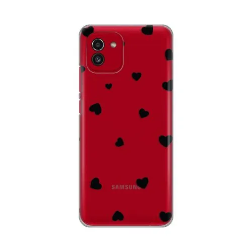 Silikonska futrola - maska print Skin za Samsung A035 Galaxy A03 Hearts