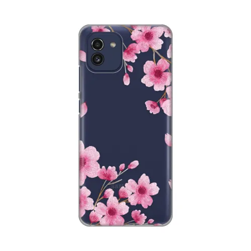 Silikonska futrola - maska print Skin za Samsung A035 Galaxy A03 Rose flowers