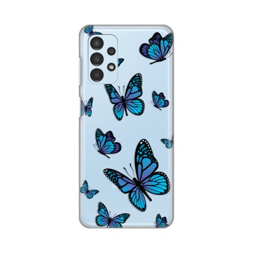 Silikonska futrola - maska print Skin za Samsung A135 Galaxy A13 4G Blue butterfly