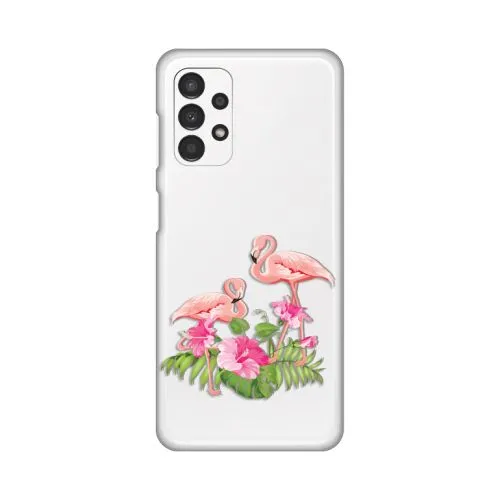 Silikonska futrola - maska print Skin za Samsung A135 Galaxy A13 4G Flamingo