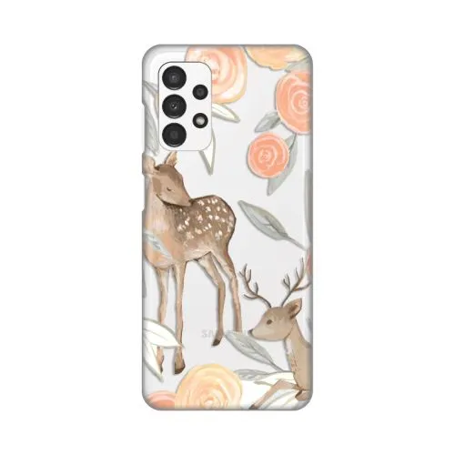 Silikonska futrola - maska print Skin za Samsung A135 Galaxy A13 4G Flower Deer