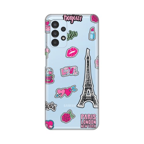 Silikonska futrola - maska print Skin za Samsung A135 Galaxy A13 4G Love Paris