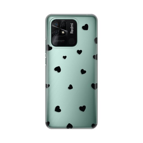 Silikonska futrola - maska print Skin za Xiaomi Redmi 10C Hearts