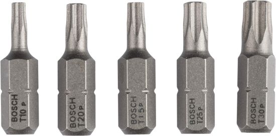 Bosch 5-delni paket bitova odvrtača ekstra tvrdi T 10; T 15; T 20; T 25; T 30; 25mm (2607001768)