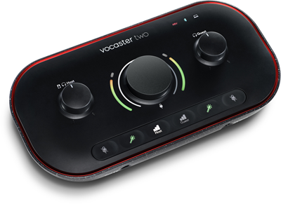 Focusrite Vocaster Two podcast interfejs
Key Features
Warranty
Included Software
What’s In The Box
System Requirements
Technical Specifications
Software Compatibility
Power Requirements