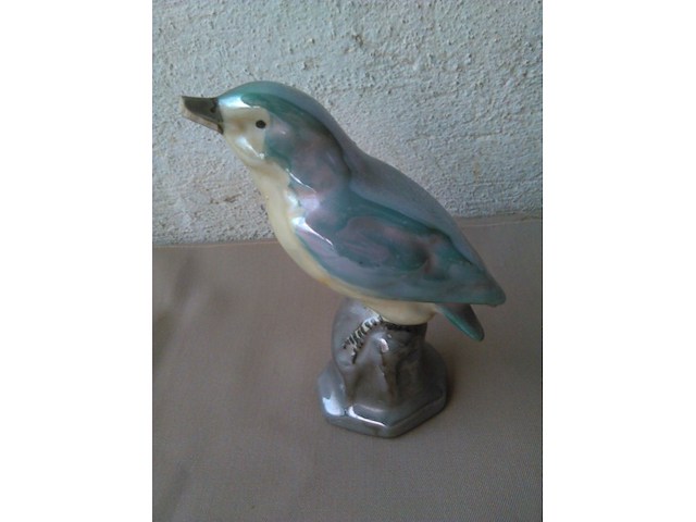 Vintage figurica papagaj ptica na postolju