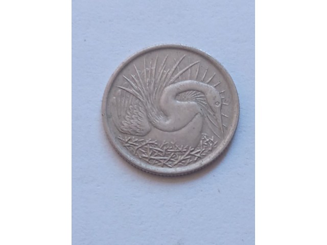 5 Cents 1968.g - Singapur - Ptica -