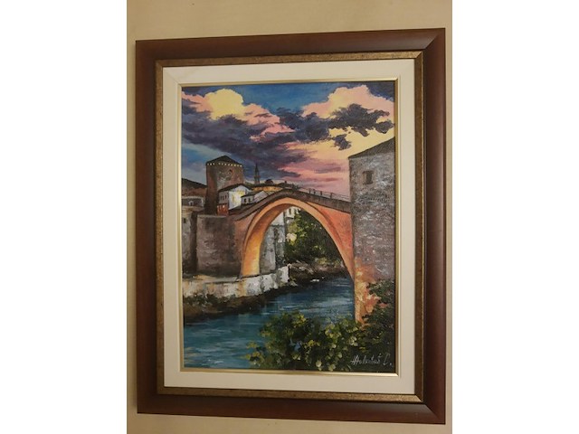 `Lepota Mostara`, uramljena 42x52 cm