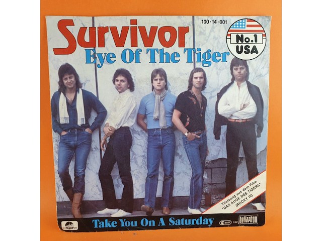 Survivor ‎– Eye Of The Tiger, Single, Germany