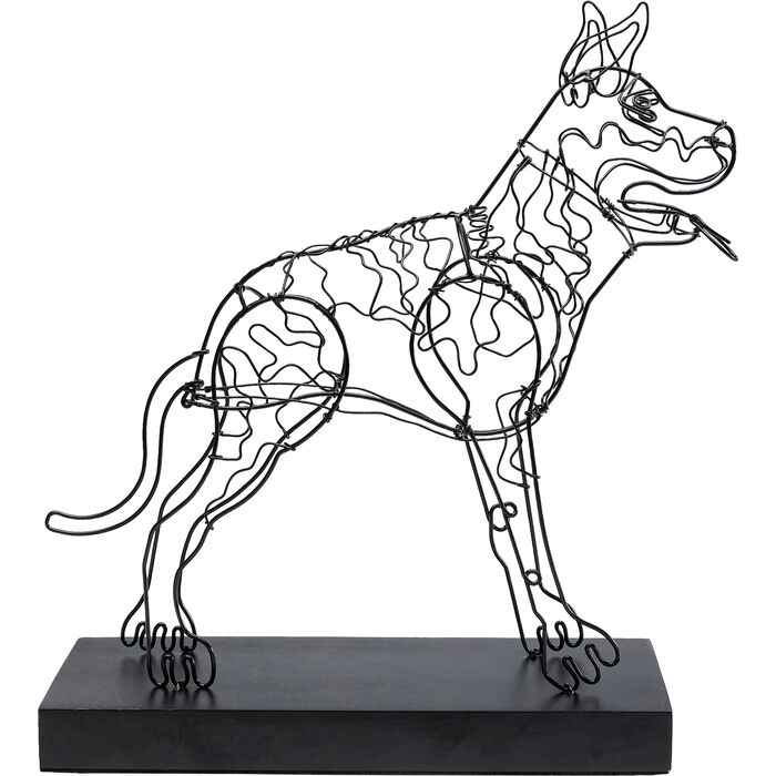 Deco Object Wire Attack Dog 36cm