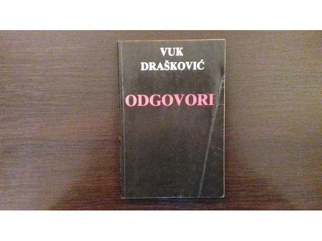 ODGOVORI,Vuk Drašković