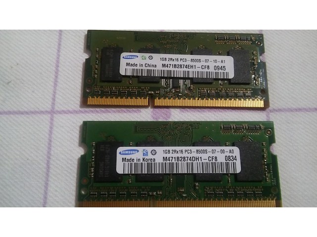 DDR3 2GB Samsung 2 x 1 Gb