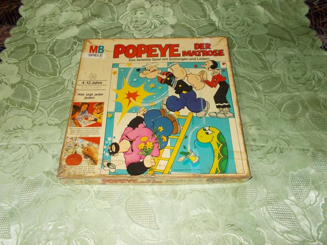 Mornar Popaj - MB Spiele - stara drustvena igra iz 1979