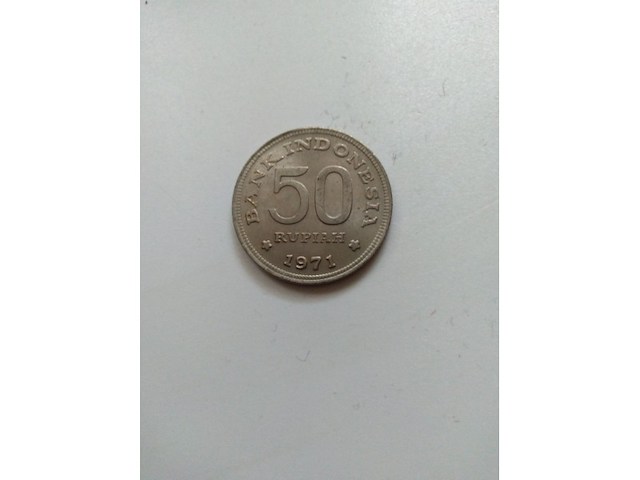 50 rupija Indonezija  1971.