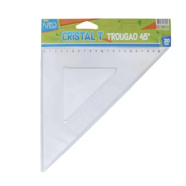 Cristal T, trougao, 45/20cm