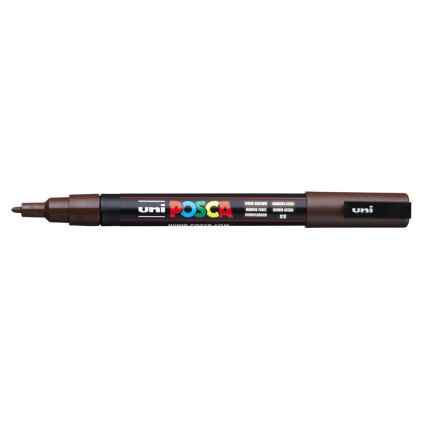 Uni POSCA Marker PC-3M, dark brown