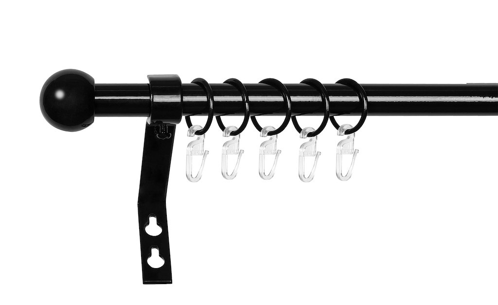 Garnišna Promo Kugel jednostruka 180 cm, crna, prečnik 16 mm