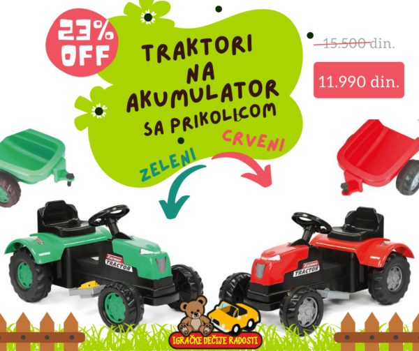 TRAKTOR SA PRIKOLICOM NA AKUMULATOR 309666