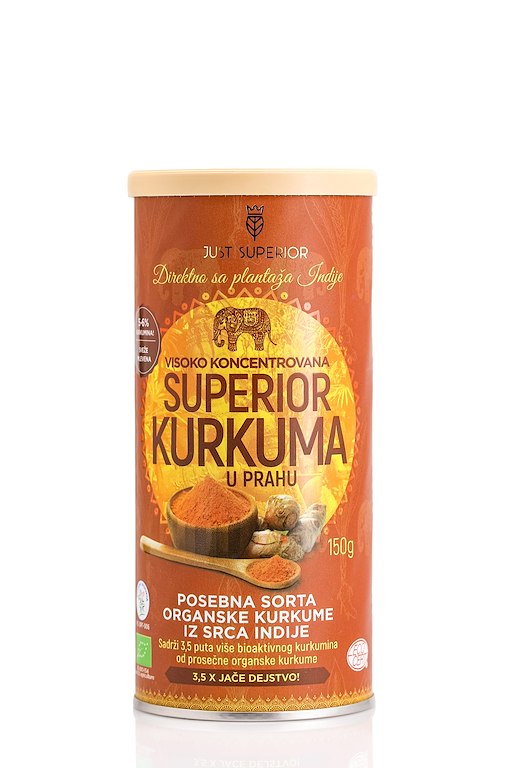 Kurkuma u prahu (organski proizvod) 150 g Just Superior