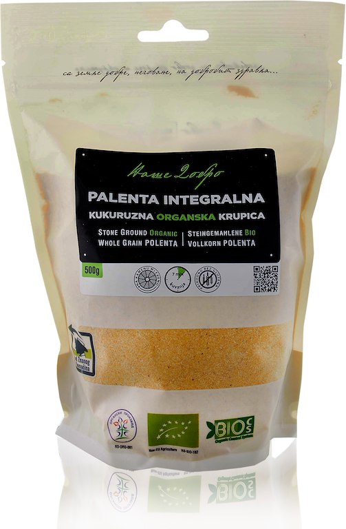 Palenta - integralna kukuruzna krupica (organski proizvod) 500 g Naše dobro