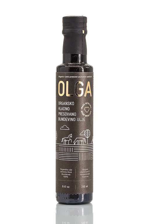 Hladno presovano bundevino ulje (organski proizvod) 250 ml Olga