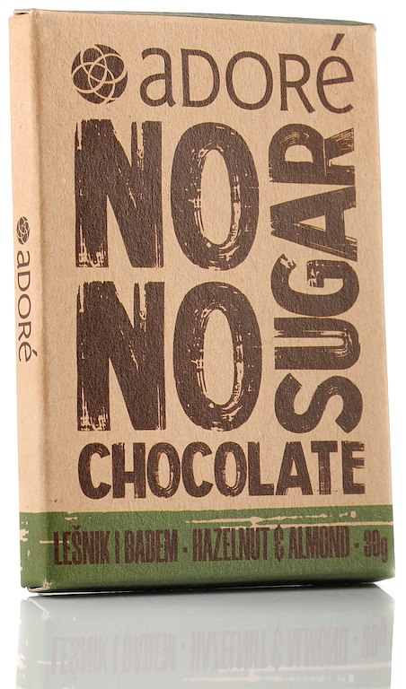 Čokolada sa lešnikom i bademom 30 g Adore Chocolat