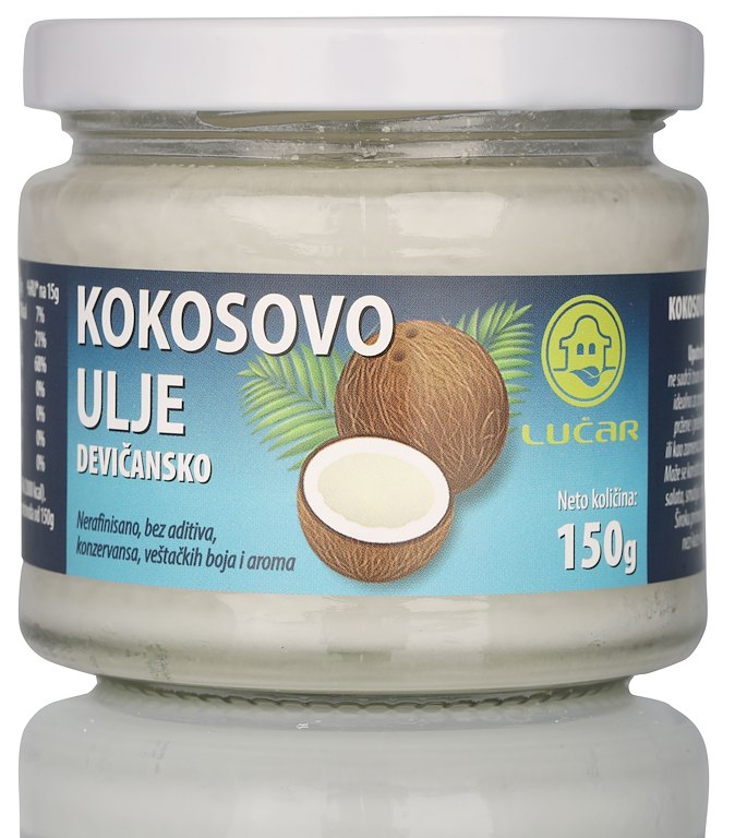 Kokosovo nerafinisano devičansko ulje 150 g Lučar
