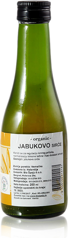 Jabukovo sirće (organski proizvod) 200 ml Bio Špajz