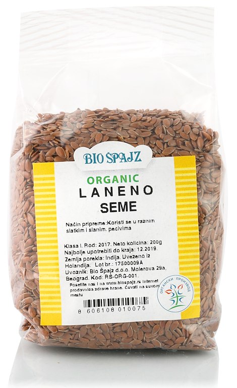 Laneno seme (organski proizvod) 200 g Bio Špajz