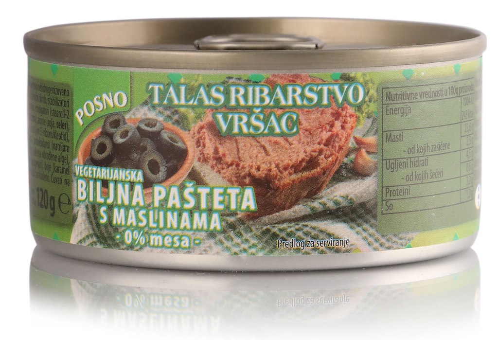 Pašteta vegetarijanska sa maslinama 120 g Talas