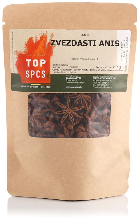 Zvezdasti anis 50 g Spices of the world