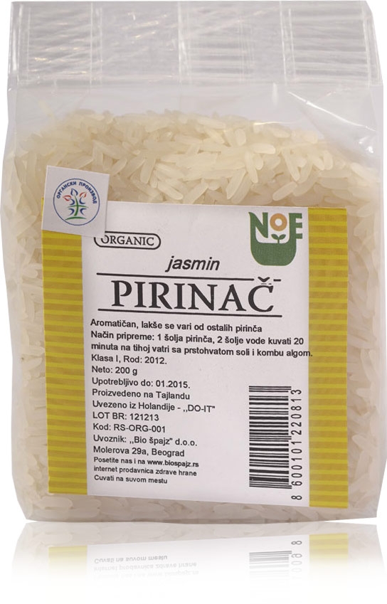 Jasmin pirinač (organski proizvod) 200 g Bio Špajz