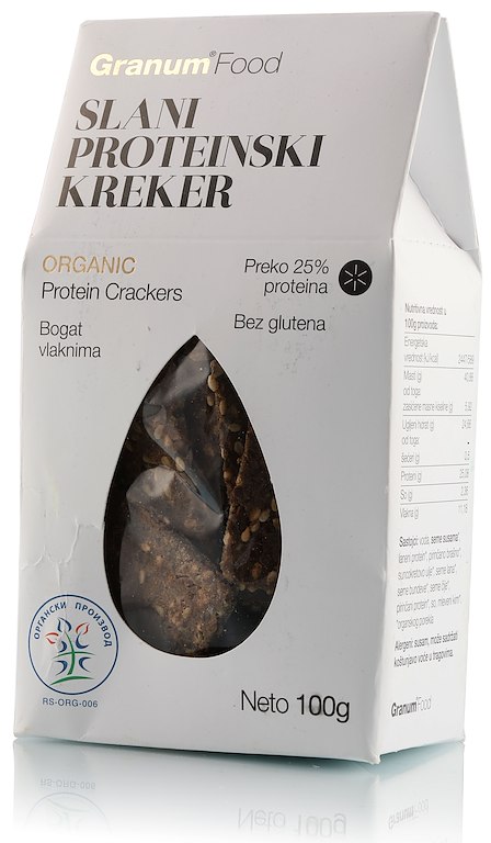 Slani proteinski kreker (organski proizvod) 100 g Granum