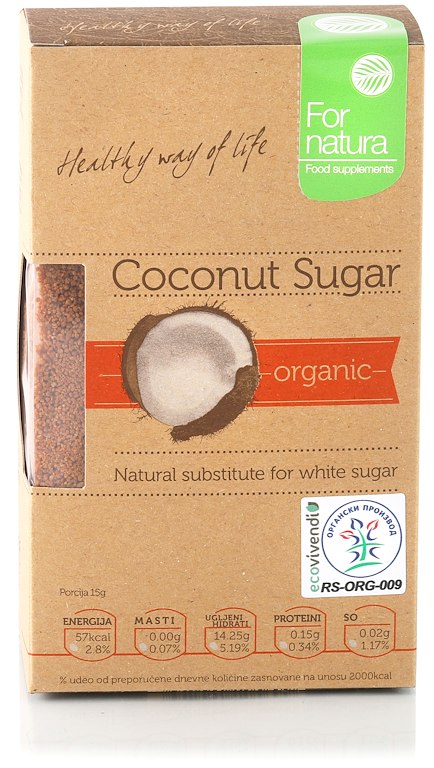 Kokosov šećer (organski proizvod) 400 g For Natura