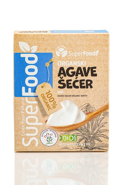 Šećer beli od agave (organski proizvod) 150 g Superfood