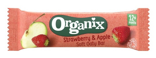 Ovsene štanglice mekane od jagode i jabuke (organski proizvod) 30 g 12+ Organix