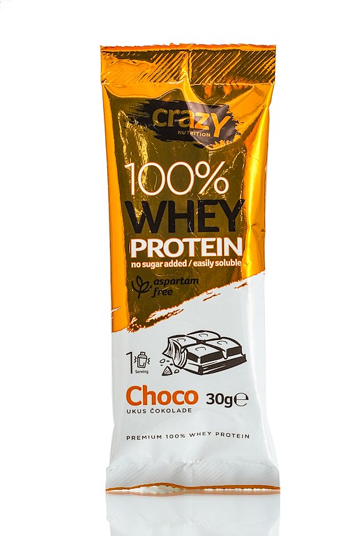 Protein čokolada 30 g Crazy Nutrition
