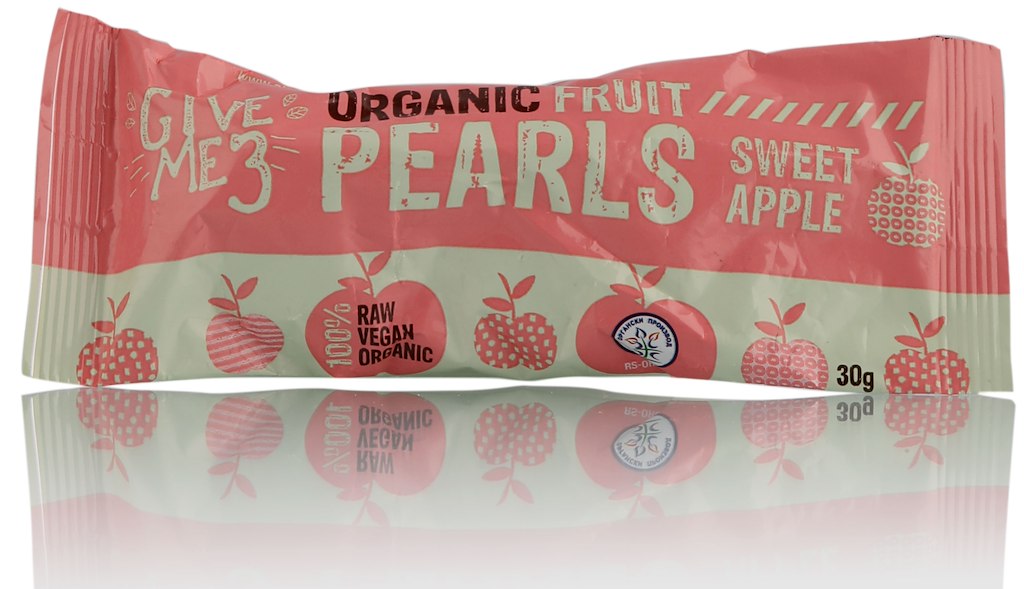 Voćne kuglice od slatke jabuke (organski proizvod) 30 g All Natural Foods
