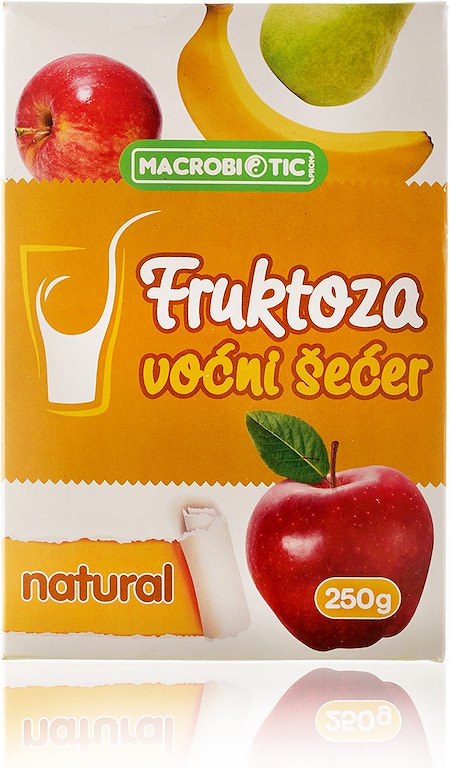 Fruktoza voćni šećer natural 250 g Macrobiotic Prom
