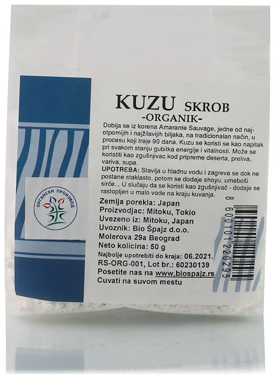 Kuzu prah (organski proizvod) 50 g Mitoku